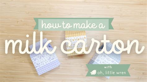 How To Make A Paper Milk Carton From Our Pretend Play Printable Set