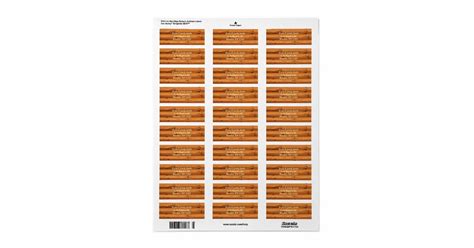 Rustic Log Cabin Wood Return Address Labels Zazzle
