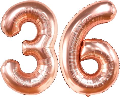 Big Rose Gold 36 Balloon Number 40 Inch Rose Gold 36