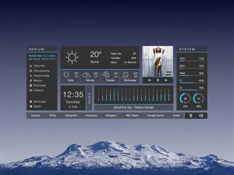 Skin Frost Glass V7 For Rainmeter Download On