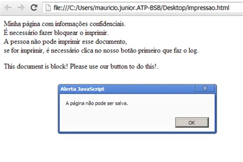 Como Bloquear O Botão Ctrl E Impedir Impressão De Página Com Javascript