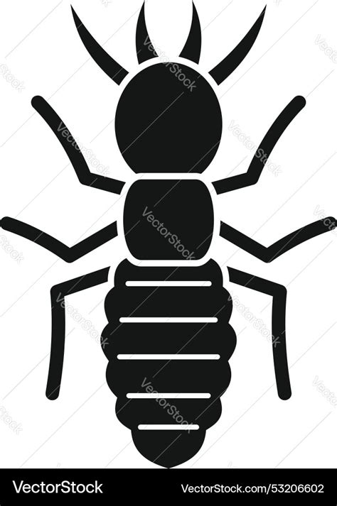 Big Termite Insect Spreading Legs With Abdomen Vector Image