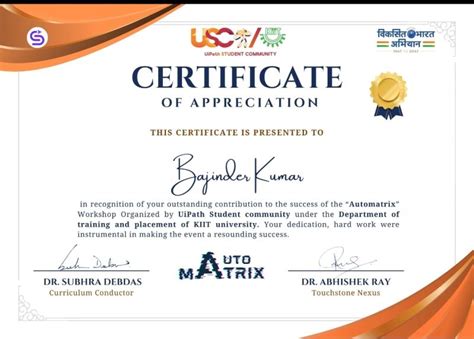 I Am So Excited To Have Received My Oc Certificate For Organizing The Successful Usckiit