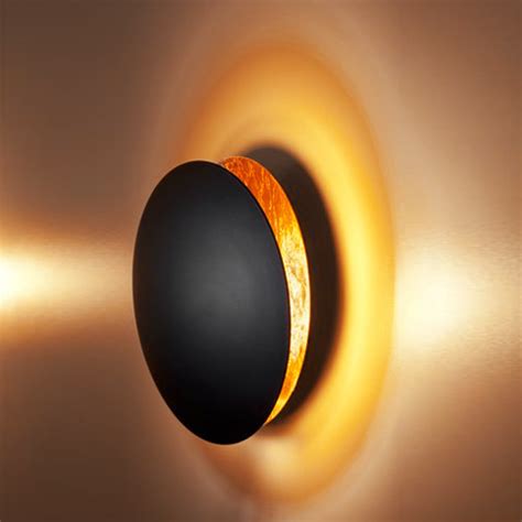 Lederam W Design Wall Light Black And Copper 17cm Catellani And Smith I