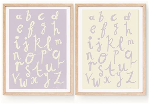 Set Of 2 A4 Poster Prints Folksy