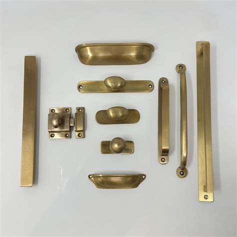 Unlacquered Aged Solid Brass Matt Cabinet Knobs And Handles Kitchen