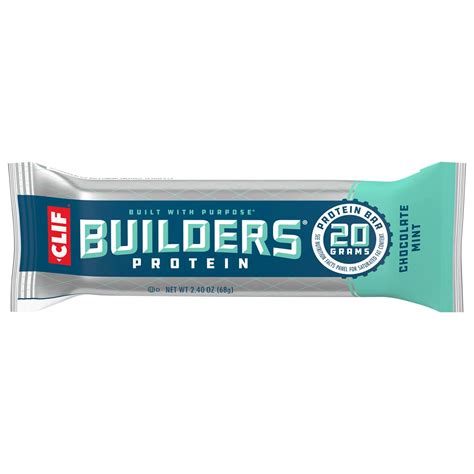 Clif 20g Protein Bar Builders Chocolate Mint Shop Granola And Snack