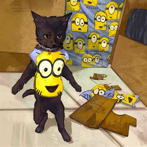 Catwheezie Minion Despicable Me Despicable Me Original Absurdres