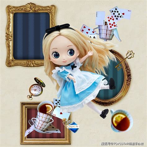 迪士尼公主爱丽丝首款玩偶，身着洋装，精致美丽质感不一般qposket
