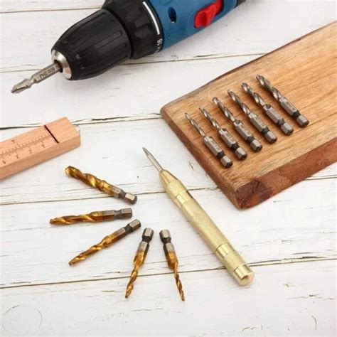 6 Piece Thread Tap Drill Bits Set Buy Online 75 Off Wizzgoo Store