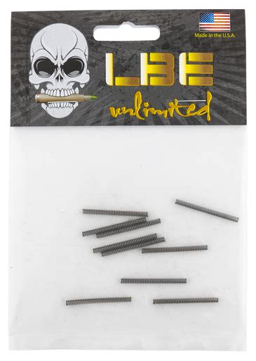 Lbe Unlimited Artdds Ar Parts Take Down Detent Springs 10 Pack Ar