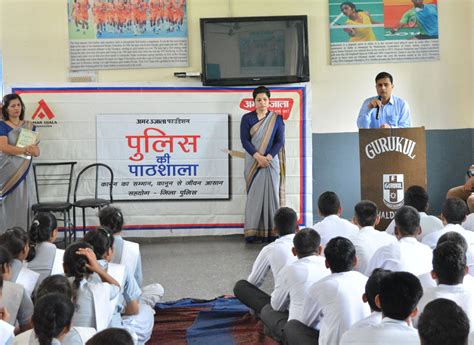 honorable shri sunil kumar meena s s p nainital today at our school