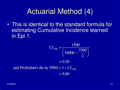 Ppt Epi 5344 Survival Analysis In Epidemiology Actuarial And Kaplan