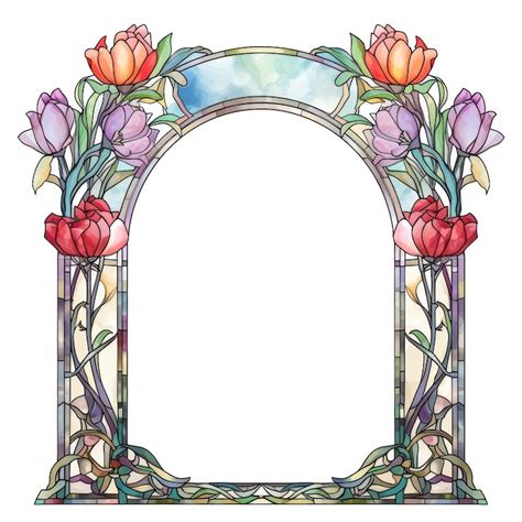 Stained Glass Frame Clip Art