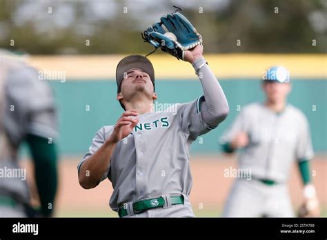 Jakob Poturnak 15 Of Sacramento State Catches A Pop Up During An Ncaa