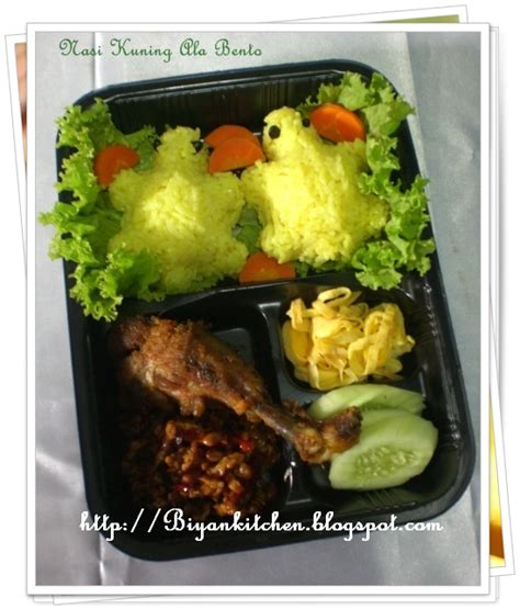 Biyancakes Aneka Kreasi Nasi Kuning Ala Bento