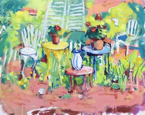 John Sirois Yellow Garden Table Art 3 Gallery