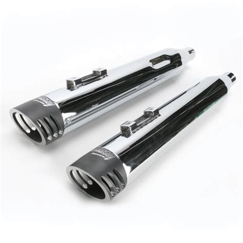 Freedom Performance Chrome Racing True Duals Exhaust System Wblack