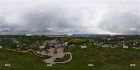 360° View Of An Aerial 360 Panoramic Photo Of Lake Forest Sports Park