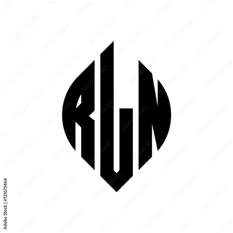 Rln Circle Letter Logo Design With Circle And Ellipse Shape Rln Ellipse Letters With