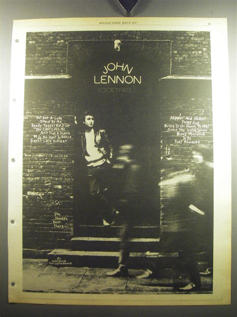 1975 John Lennon Rock N Roll Album Advertisement On Ebid United