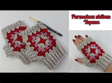 Tığ Işi Motifli Parmaksız Eldiven Yapımı Crochet Yeni örgü Modelleri English Portuguese