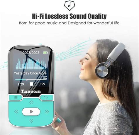X57 Lecteur Mp3 Mini Lecteur Baladeur Bluetooth Sport Avec 32go Hifi