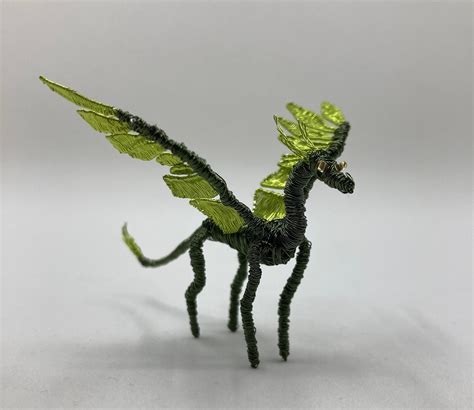 Miniature Wire Dragon Etsy