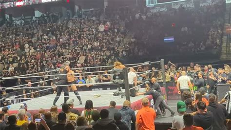 AEW ALL OUT 9/7/24 CHICAGO - Jon Moxley chokes out Bryan Danielson with a plastic bag - YouTube