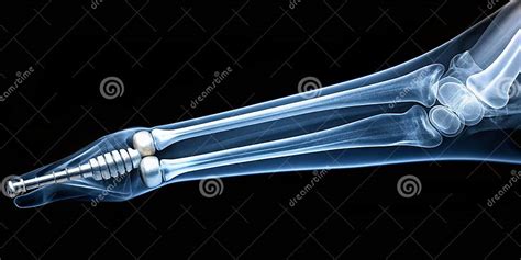 External Fixation Insight Tibia X Ray View Ai Generative Stock