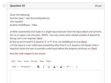 solved given the following scanner input new