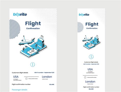 Flight Confirmation Email Template