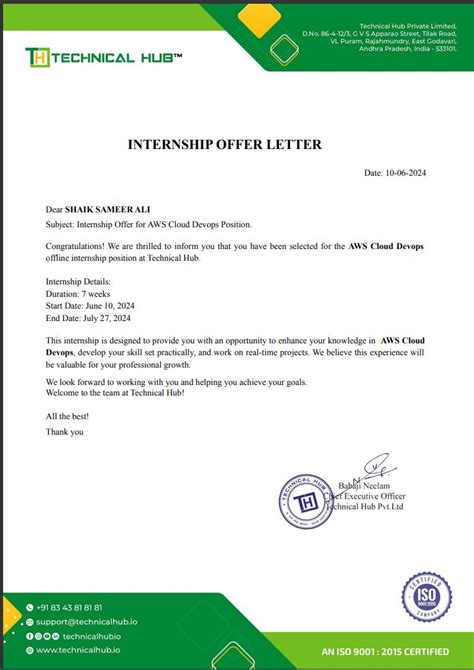 Technicalhub Internship Sameer Ali