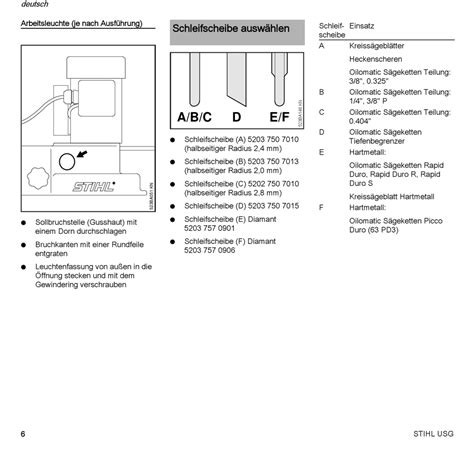 Stihl Usg Instruction Manual Stihl Notice Dutilisation Pdf Jkei