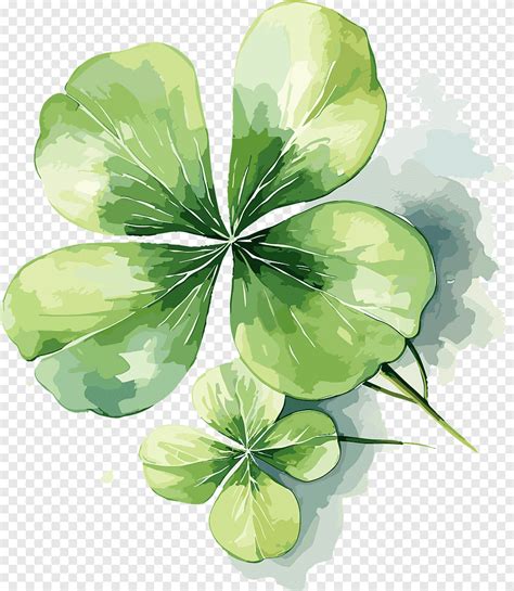 인공 지능 생성 잎 클로버 네잎 클로버 행운 기호 식물 자연 단풍 Png Pngegg
