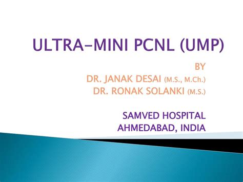 Ppt Ultra Mini Pcnl Ump Powerpoint Presentation Free Download Id