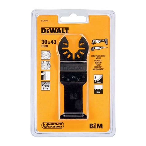 Dewalt Dt20701 Qz 30 X 43mm Wood And Nails Multi Tool Blade Power Tool
