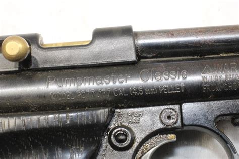 Crosman Pumpmaster Classic Pc77 Pellet Pistol 177 Cal Property Room