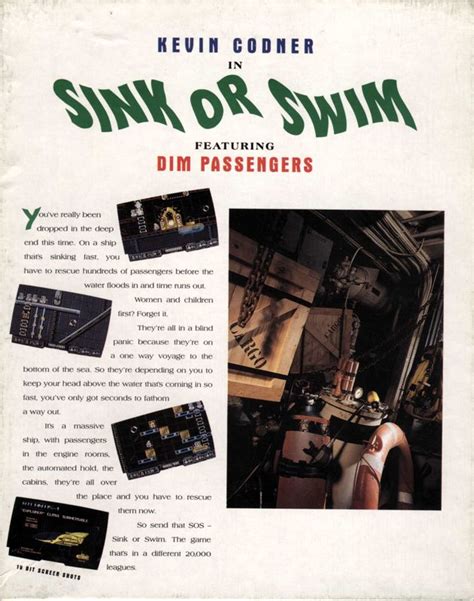 Ss Lucifer Man Overboard Aka Sink Or Swim Retro Games Trove