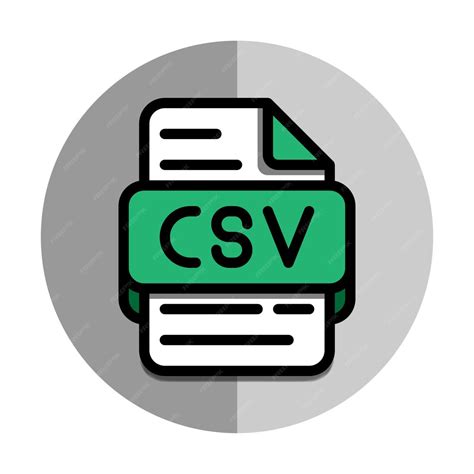 premium vector csv file data icons with a flat graphic design style document files format