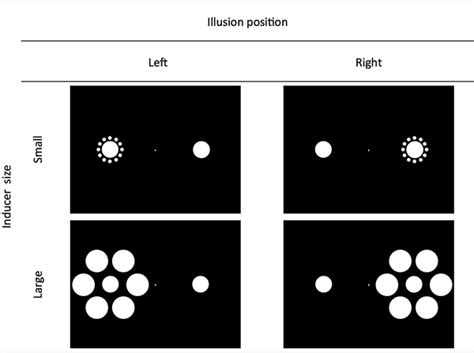 Stimulus Examples In Experiment 1 In The Left Panel Ebbinghaus