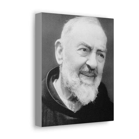 St Padre Pio Of Pietrelcina Portrait Canvas Gallery Wraps Etsy