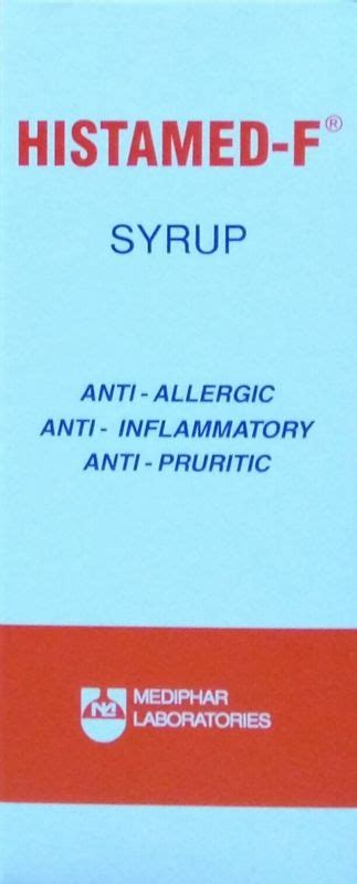 Medica Rcp Histamed F Syrup Indications Side Effects Composition