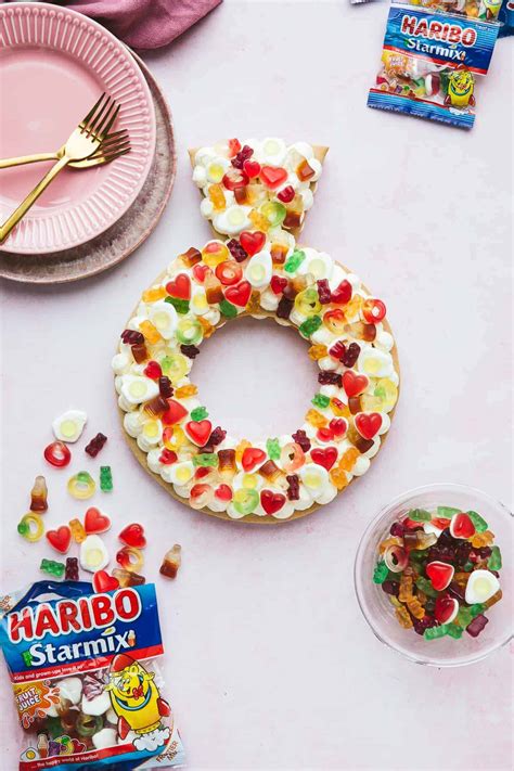 Cream Tart Ring Cake With Haribo Starmix Amy Treasure