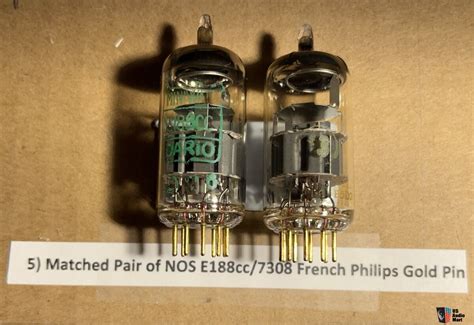 Pair Of Old Stock Rt Label E188cc7308 French Philips Gold Pin For