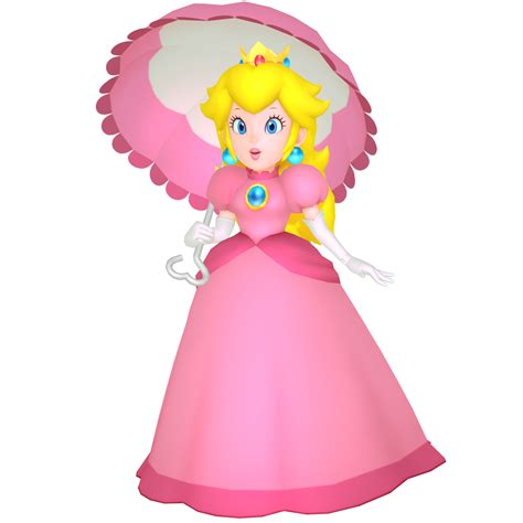 Mmd Princess Peach With Peach Parasol By Marissamushroom On Deviantart