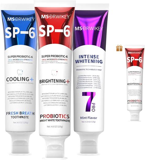 Sp 6 Whitening Toothpaste Cooling Fresh Breath And 7 Pro Whitening