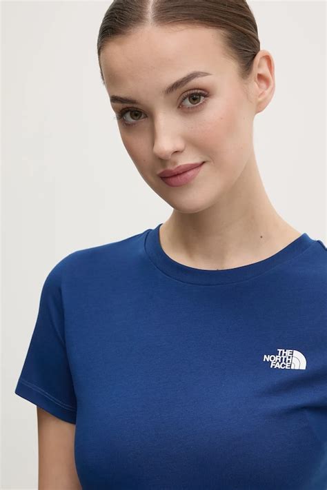 Tričko The North Face Simple Dome Barva Námořnická Modř Answearcz