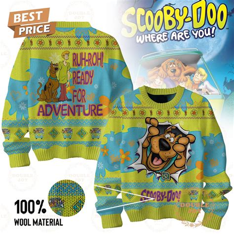 Scooby Doo Ready For Adventure Sweater Doublejoydesigns