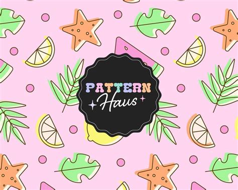 Summer Watermelon Seamless Repeating Pattern Digital Download
